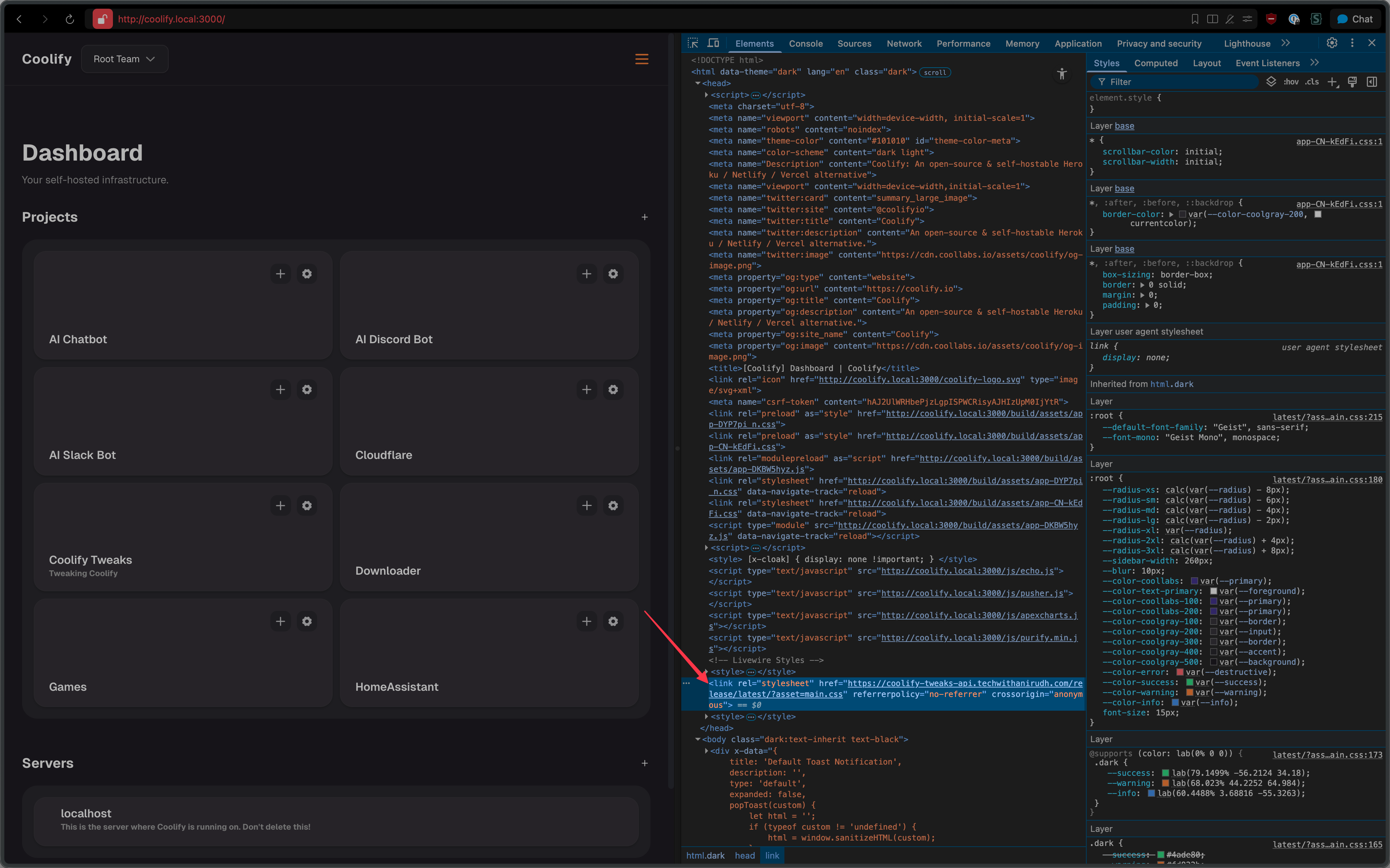 Installing with Dynamic Config | Coolify Tweaks